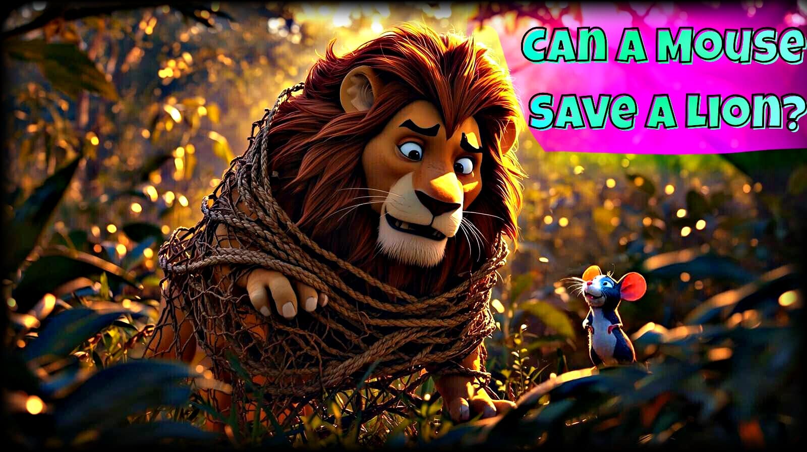 The Lion and the Mouse Story in English | Moral Story for Kids